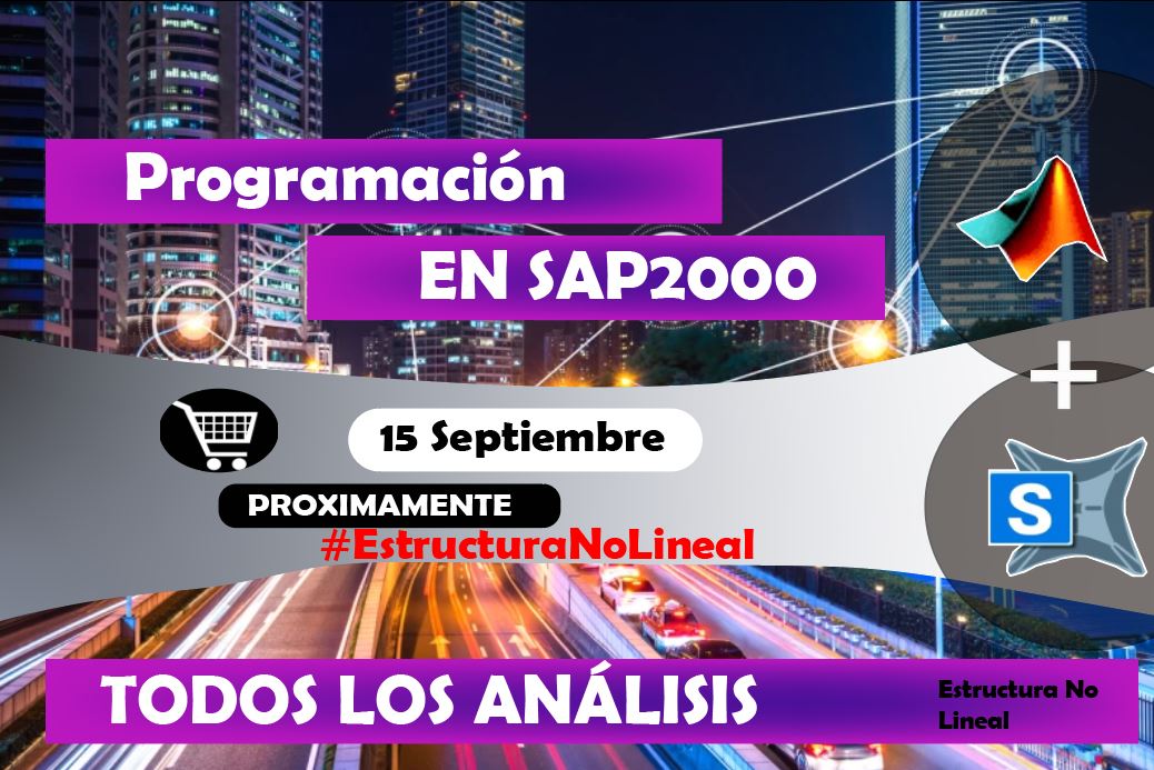 Programación de SAP2000 & OAPI Matlab - Estructura no Lineal