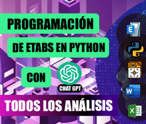 Programación de ETABS en PYTHON - Estructura no Lineal